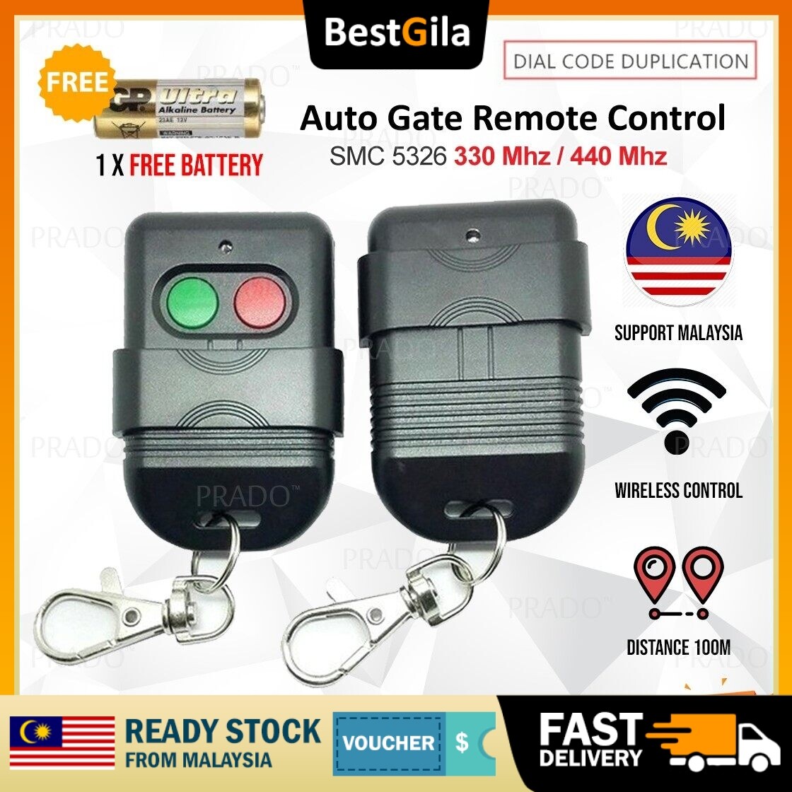 BestGila Malaysia Autogate Door Remote Control Key Duplicator SMC5326 ...