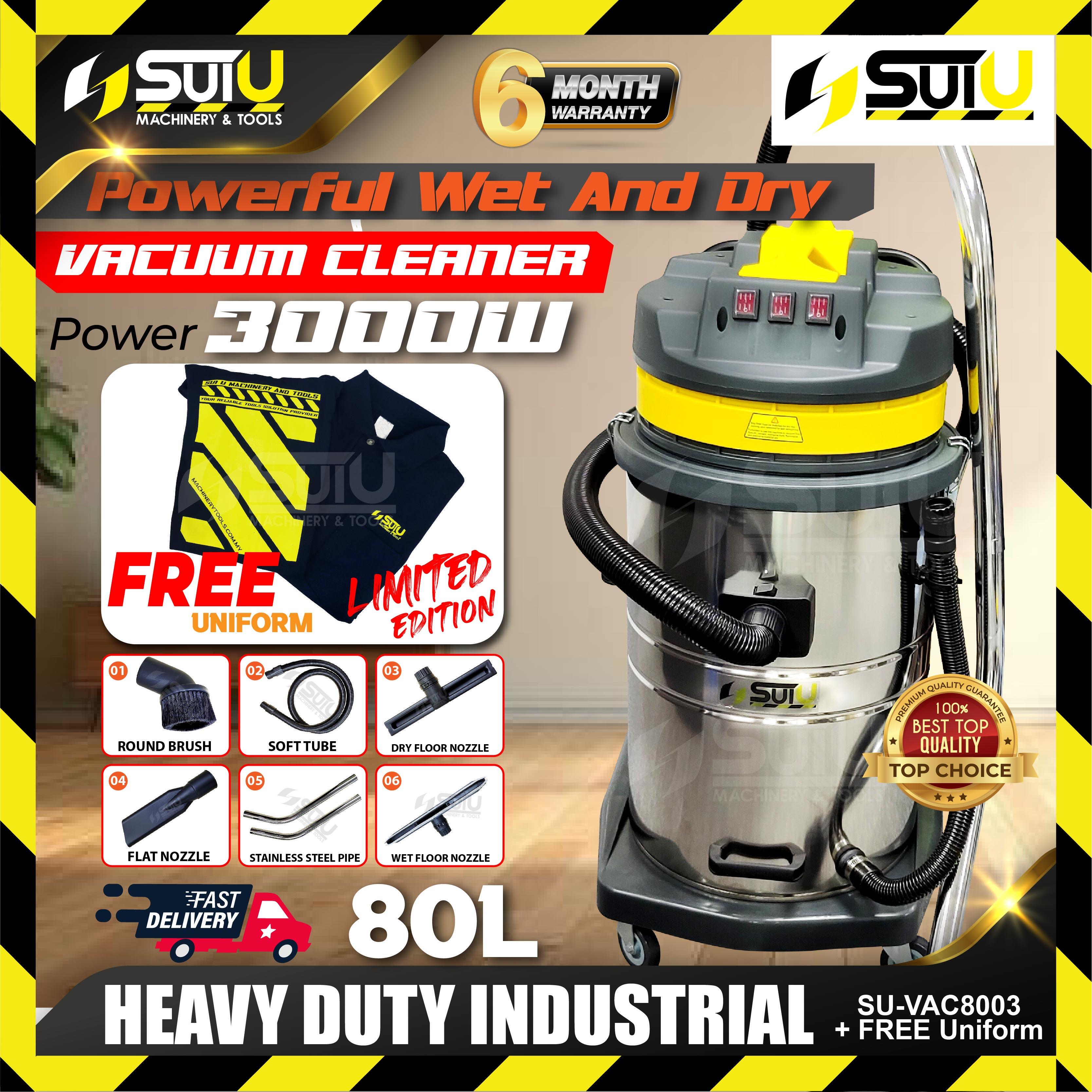 [NEW] SUI U / SUIU VAC8003 80L Heavy Duty Industrial Use Wet & Dry ...