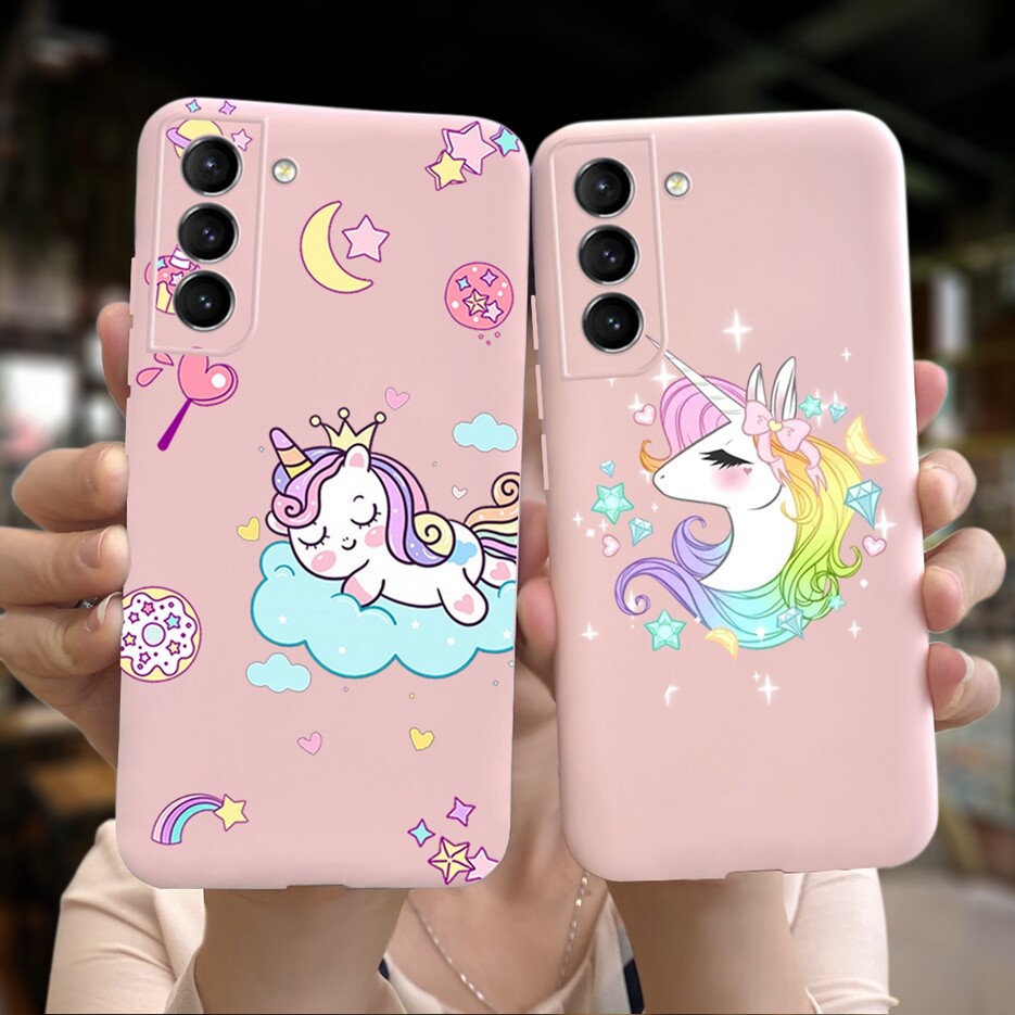 สำหรับ Samsung Galaxy S21 FE 5G กรณี SM-G990B ซิลิโคนนุ่มน่ารักเคสลาย ...