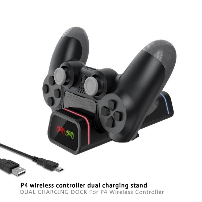 Narsta แท่นชาร์จแบบเร็ว USB สองหัว,ที่ชาร์จขาตั้งที่ชาร์จสำหรับ PS4/PS4 ...