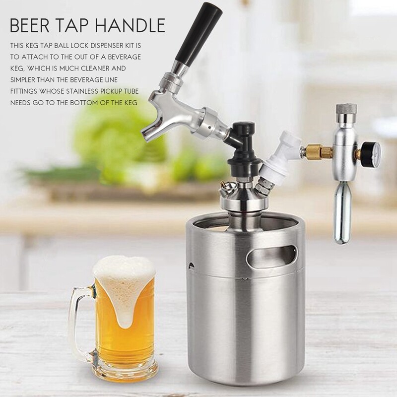 Beer Faucet Ball Lock Kit, Homebrew Draft Beer Tap Cornelius & Corny ...