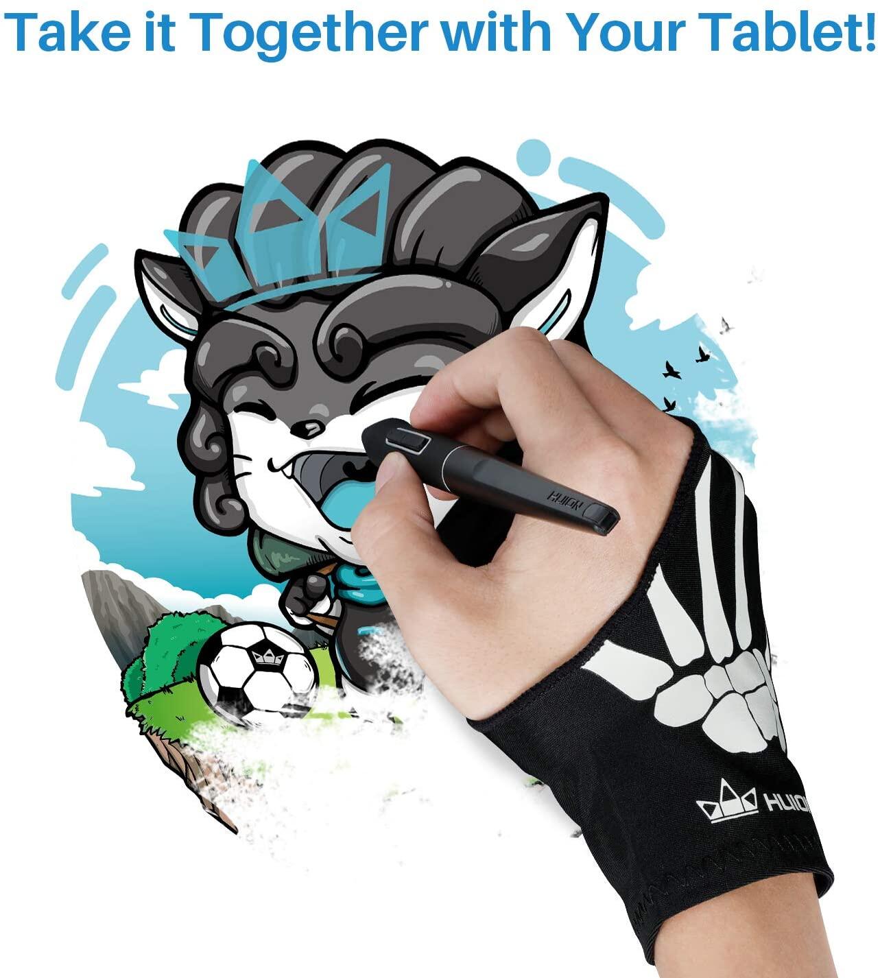 HUION Art Tool สำหรับแท็บเล็ตการวาดภาพกราฟิกฟรีขนาดเครื่องมือศิลปินสอง ...