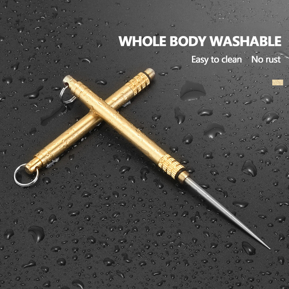 Hittime Multi-Purpose Titanium Outdoor EDC ขวดไม้จิ้มฟันแบบพกพาส้อม ...