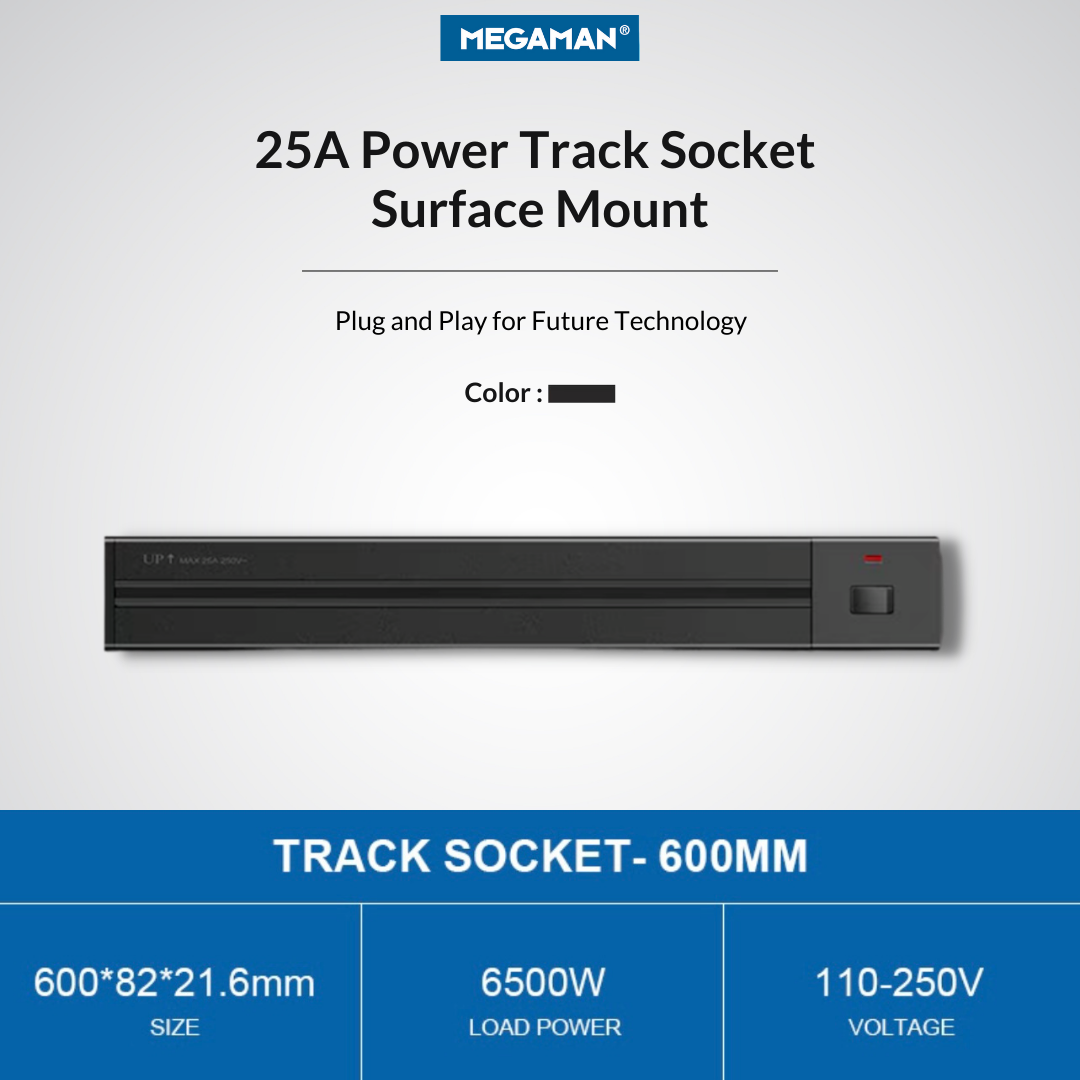 MEGAMAN Power Track Surface Mount 60CM 80CM | Lazada