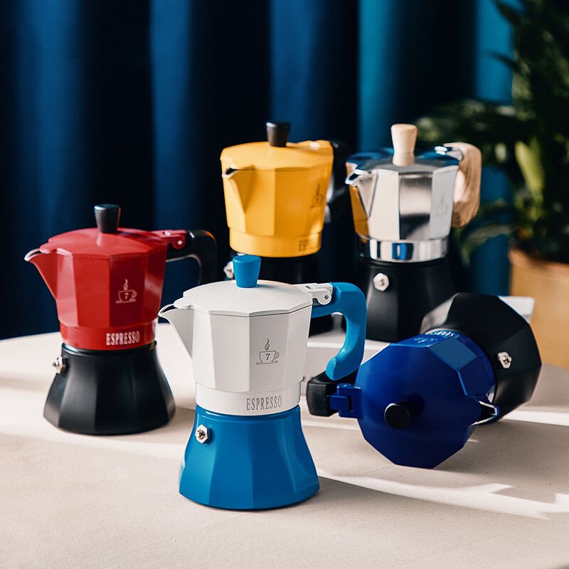 ONEISALL Hand-Made Coffee Pot Moka Pot With Handle Household Drip ...