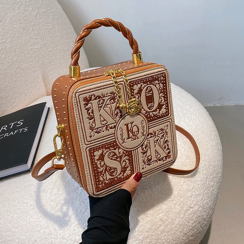 SeaGloca Luxury Retro Biscuit Fashion Handbag Versatile One-shoulder ...