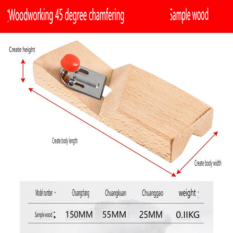 Chamfer Planer, 45 Degrees Ebony Adjustable Angle Edge End Cutter ...