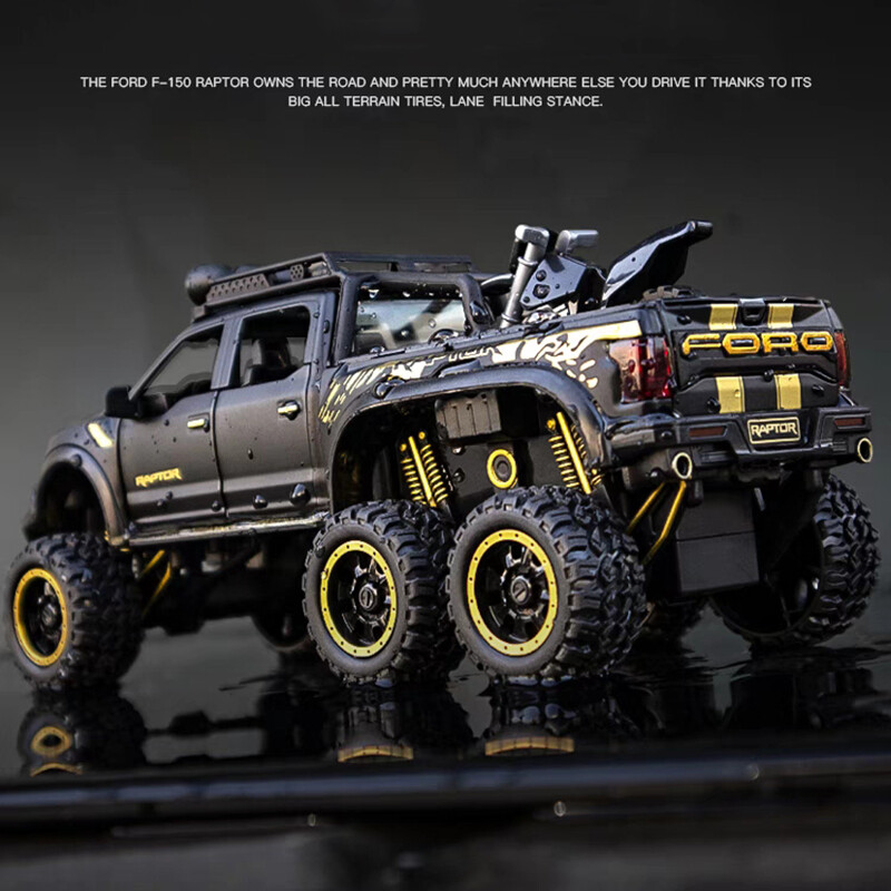รถ Diecast เก็บปิ๊กอัพ F150 1/28 Ford Raptor,ซิงค์อัลลอยด้านของเล่น ...