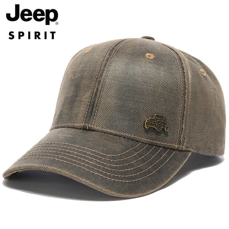 JEEP SPIRIT Men Autumn and Winter Thick Retro Baseball Caps Sport ...