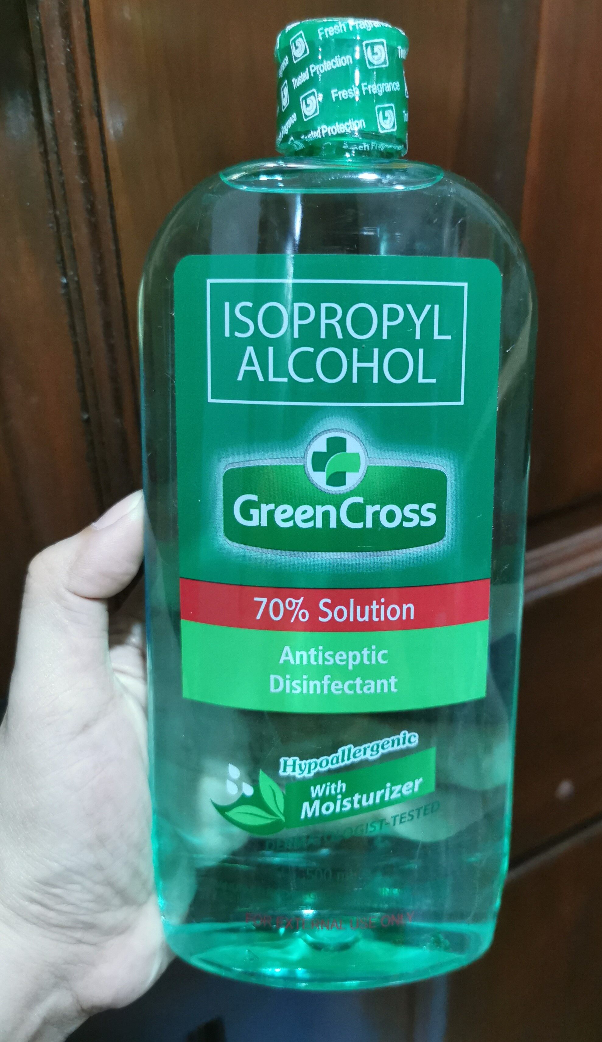 Green+Cross Isopropyl w/ Moisturizer 70% Solution Alcohol | Lazada