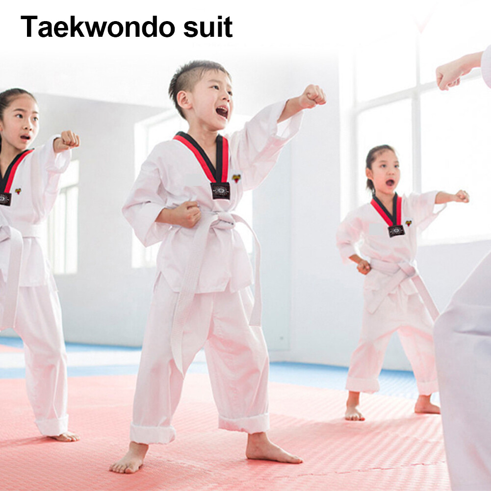 BC Children Adult Taekwondo Dobok Clothes Karate Suit Taekwondo Uniform ...