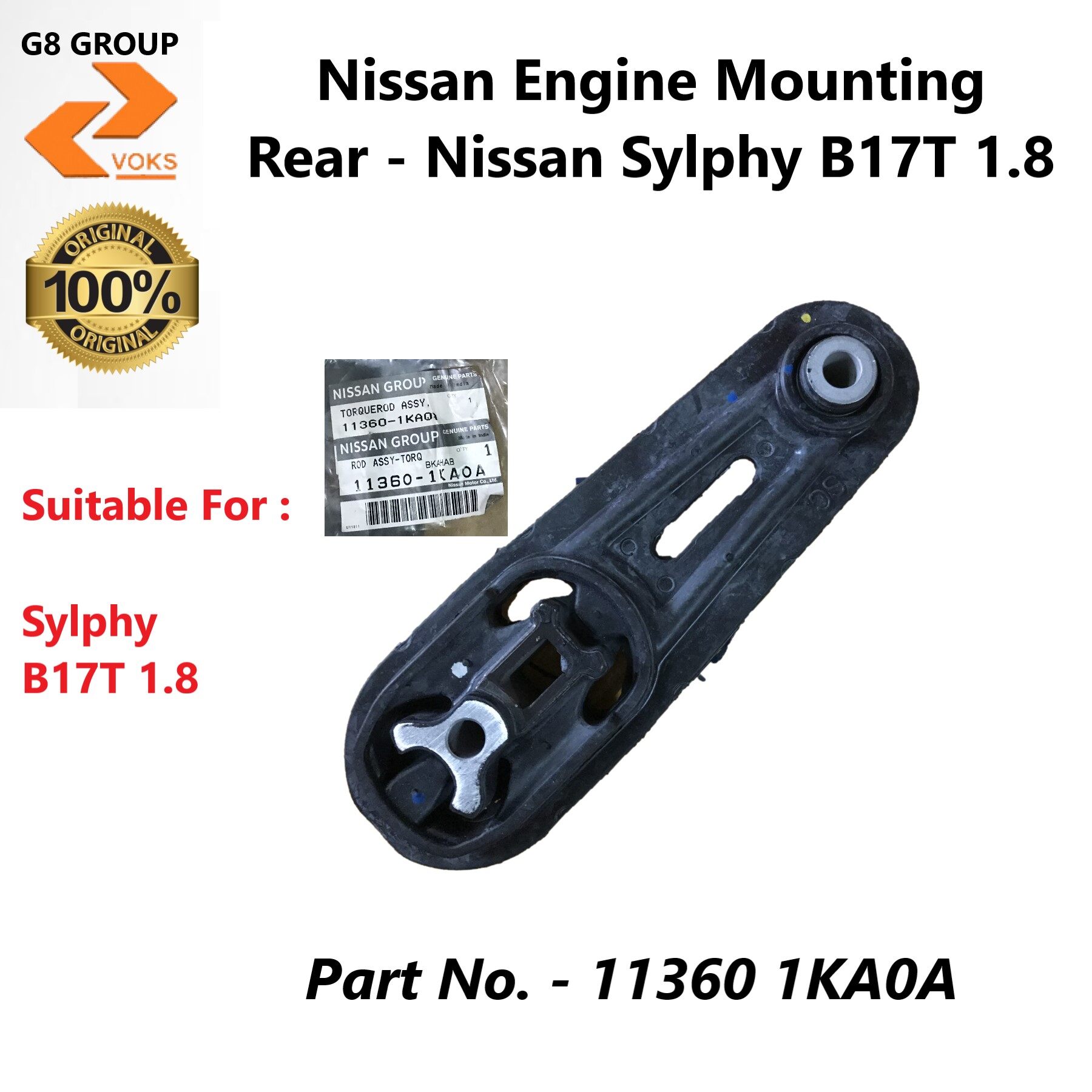 Nissan Rear Engine Mounting - Nissan Sylphy B17T 1.8 ( 11360 1KA0A ...