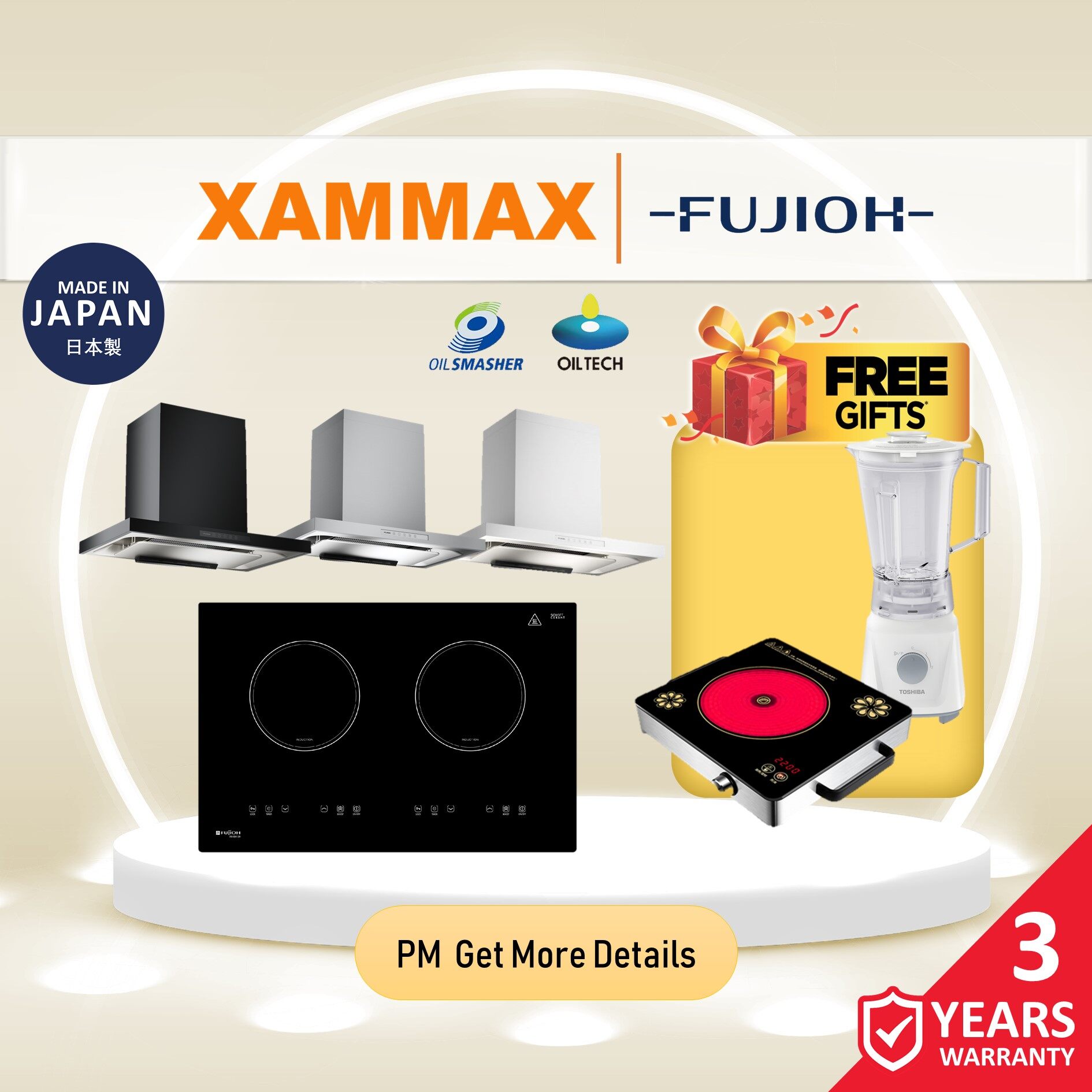 Fujioh - FR-ST2190 V - Made In Japan / Package / Oil Smasher Chimney ...