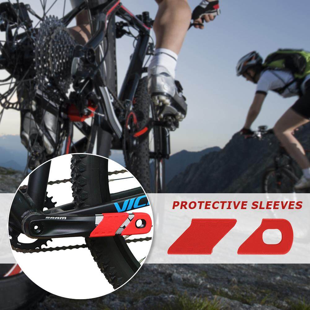 (Ready) Universal Bicycle Silicone Crank Arm Boots Sleeve Cover Crank ...