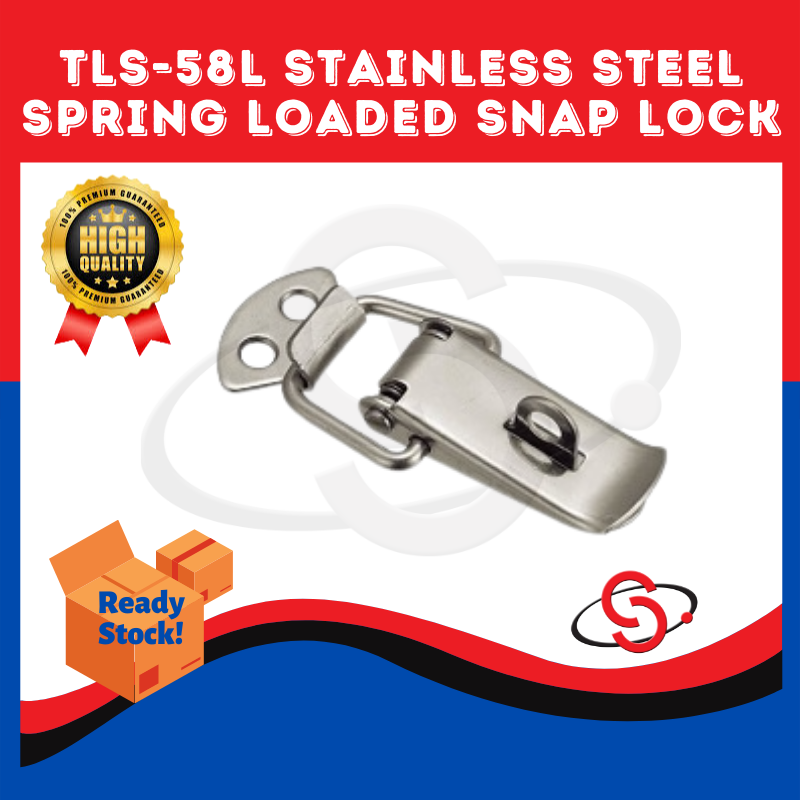 SCM TLS-58L SUS304 Stainless Steel Snap Lock Spring Loaded Toggle Latch ...