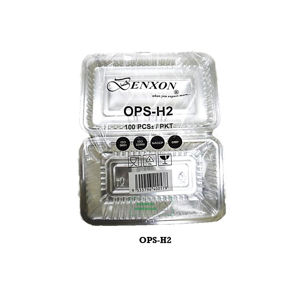 【100 PCS】OPS-H1 / OPS-H2 / OPS-H3 BENXON / BEKAS MAKANAN TAPAU PLASTIC ...