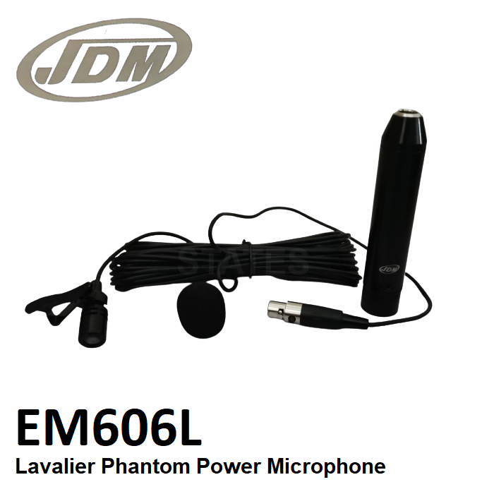 JDM EM606L Lavalier Phantom Power Microphone | Lazada