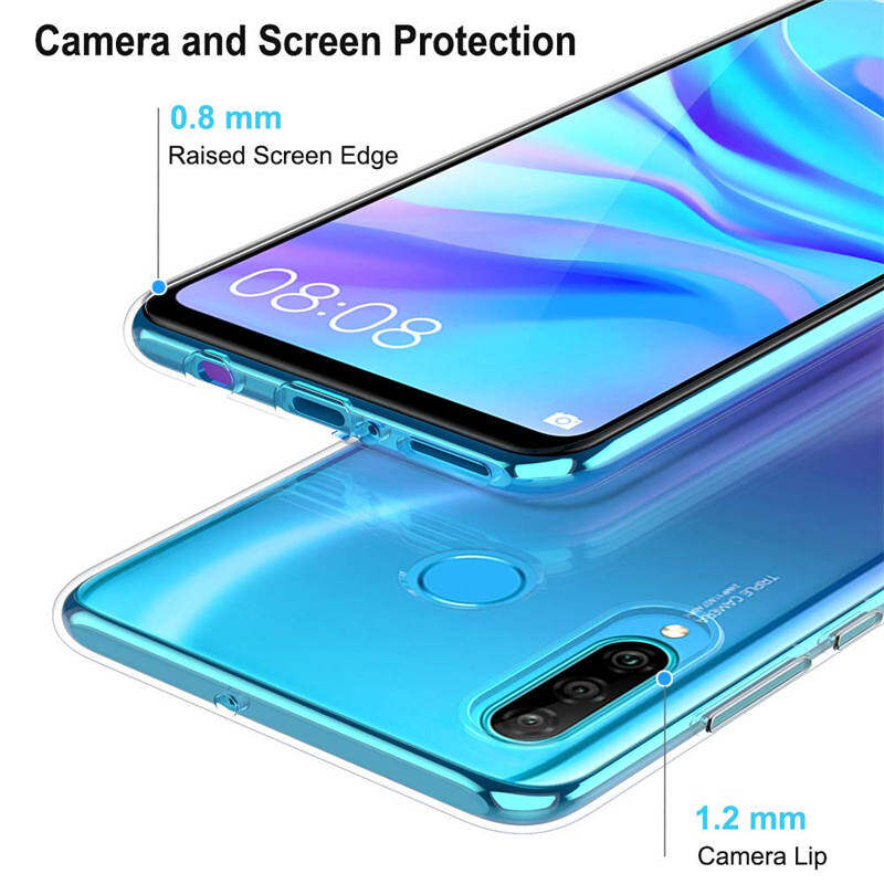 สำหรับหัวเว่ย Y6P 2020 MED-LX9 LX9N ที่มีความยืดหยุ่นยางนุ่ม C Rystal C ...