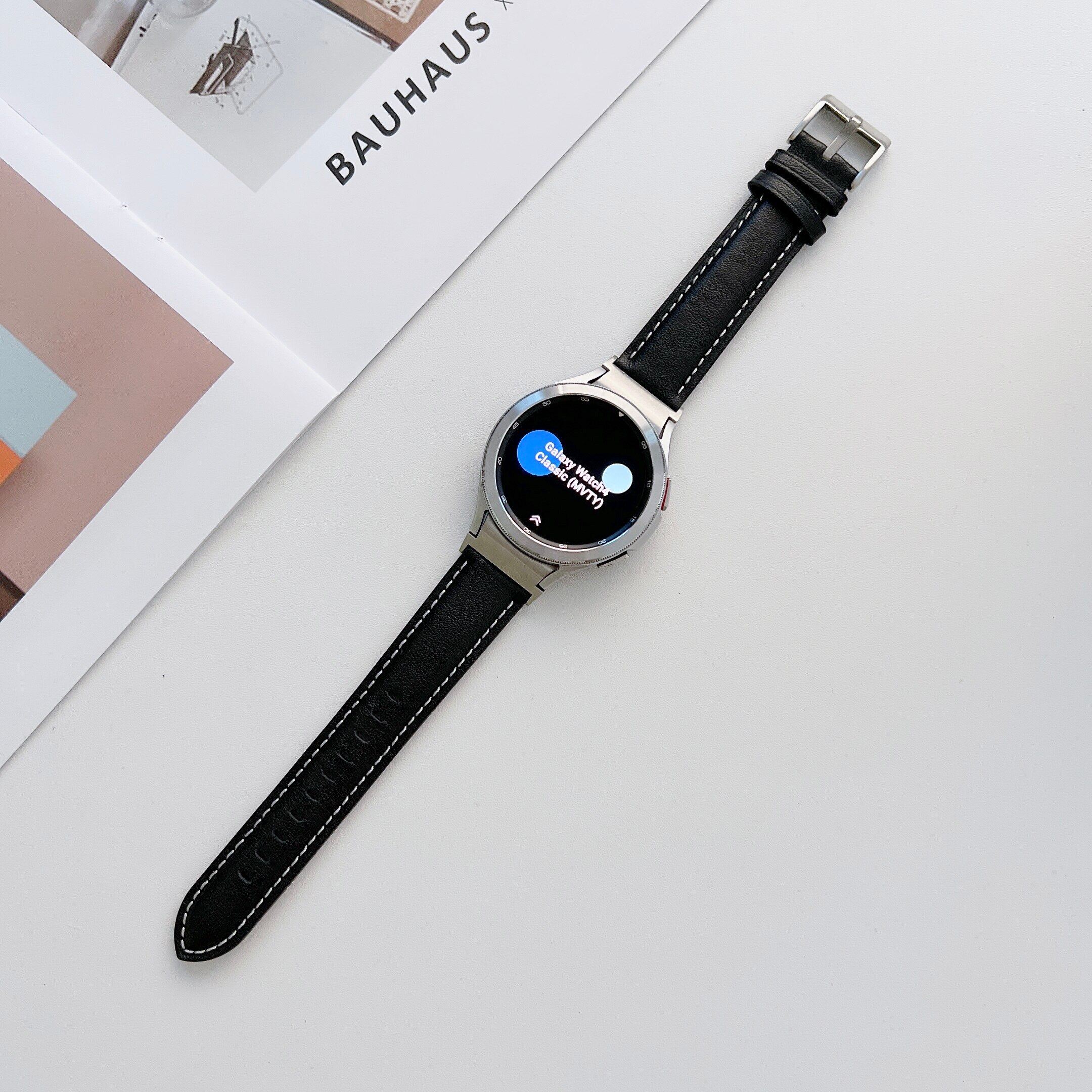 Leather strap For Samsung Galaxy Watch 5/4 40mm 44mm Galaxy Watch 4 ...