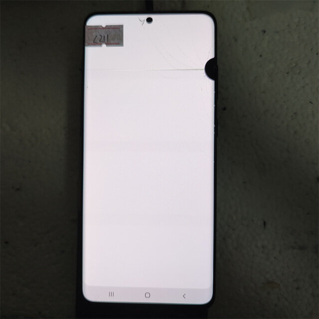 กระจกแตกทำงานได้ดีใช้สำหรับ Samsung Galaxy S20PLUS G985 LCD G985F S20 ...