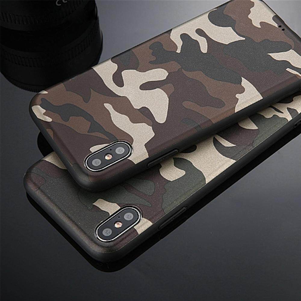 Sanptoch Army Green Camouflage Phone Case For iPhone X Xs Max XR 6 6S 7 ...