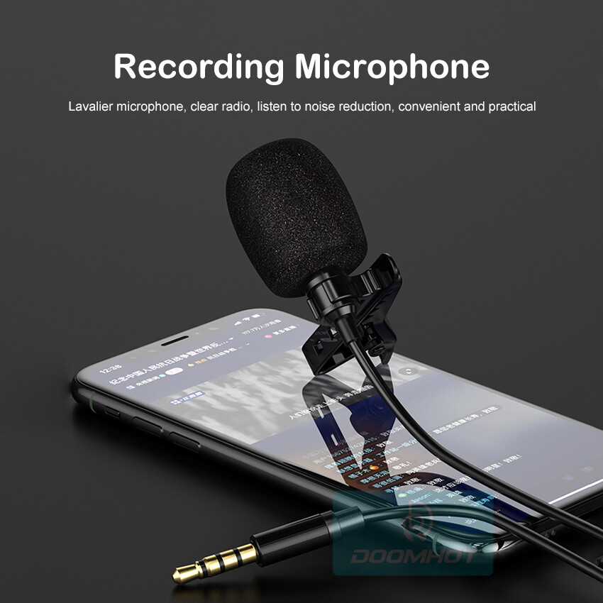 DoomHot 3.5mm/typeC Lavalier Microphone Audio Headset System Mics ...