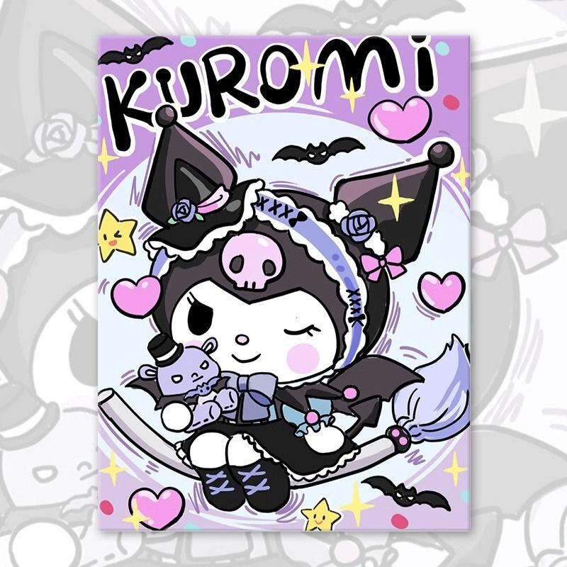 ORFON/20×30 with frame/paint by number/Sanrio/Kuromi/diy painting by ...