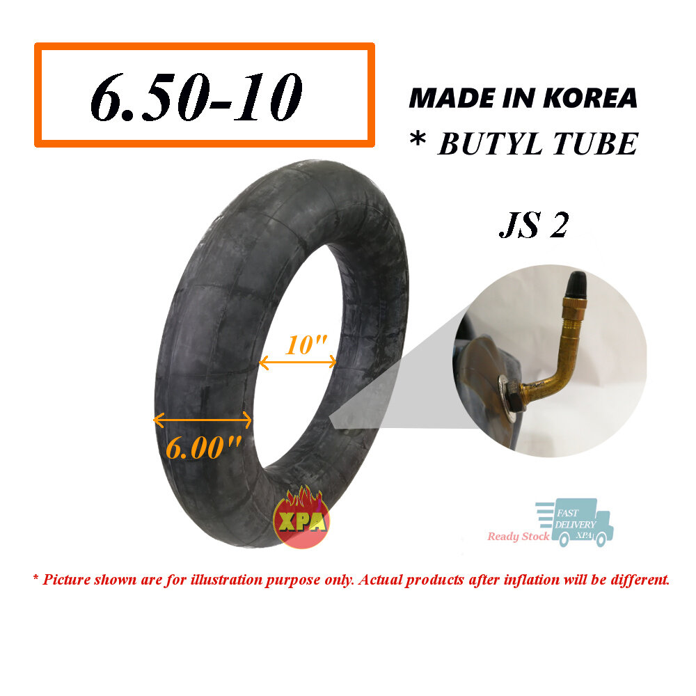 Tire Air Tube 6.50-10 JS2 650-10 Forklift Machine Pneumatic Tyre Butyl ...