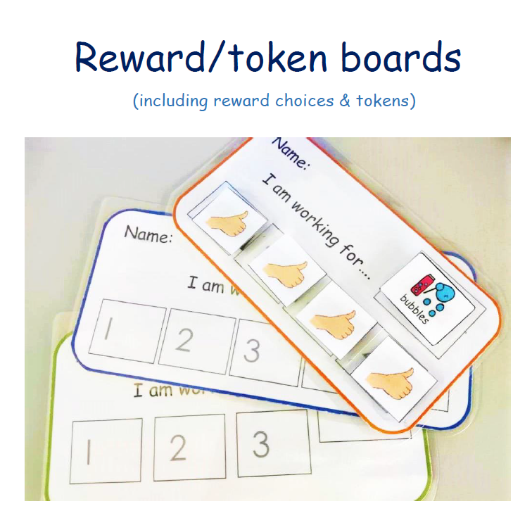 V002- Reward Chart/Token Boards PDF Version (Include Reward Choices ...