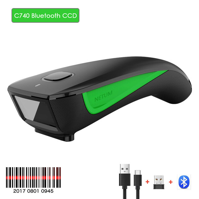 C750 Bluetooth Wireless 2D Barcode Scanner Pocket QR Bar code Reader ...