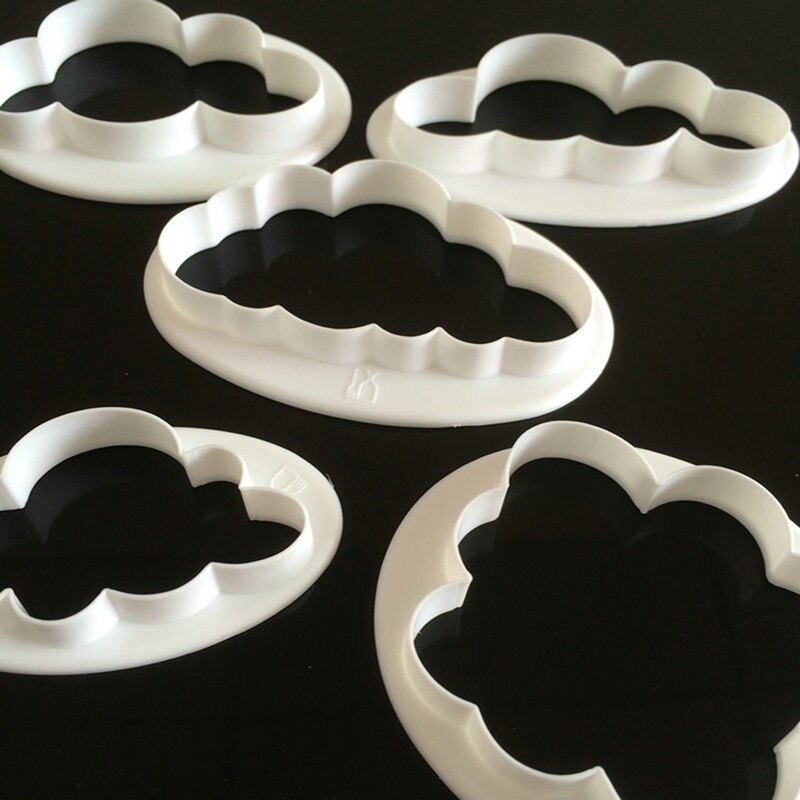 Jiam ???? Hot Sale 5pcs clouds fondant cake decoration mold biscuits ...