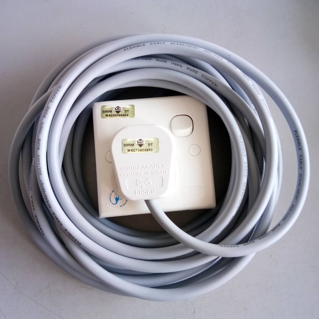 40/.0076 Socket Extension Box | Trailing Extension Wayar 13A Socket Box ...