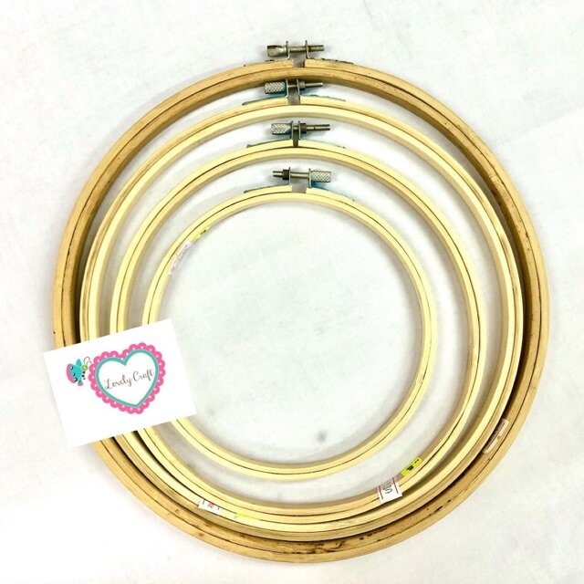 Wooden Embroidery Ring with Screw / Ram Sulam dengan Skru | Lazada