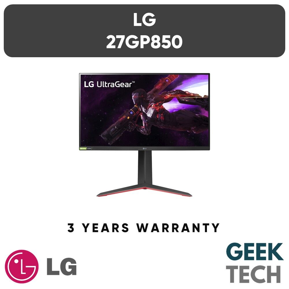 LG UltraGear 27GP850 27" QHD Nano IPS 1ms 165Hz/180Hz (OC) Gaming ...
