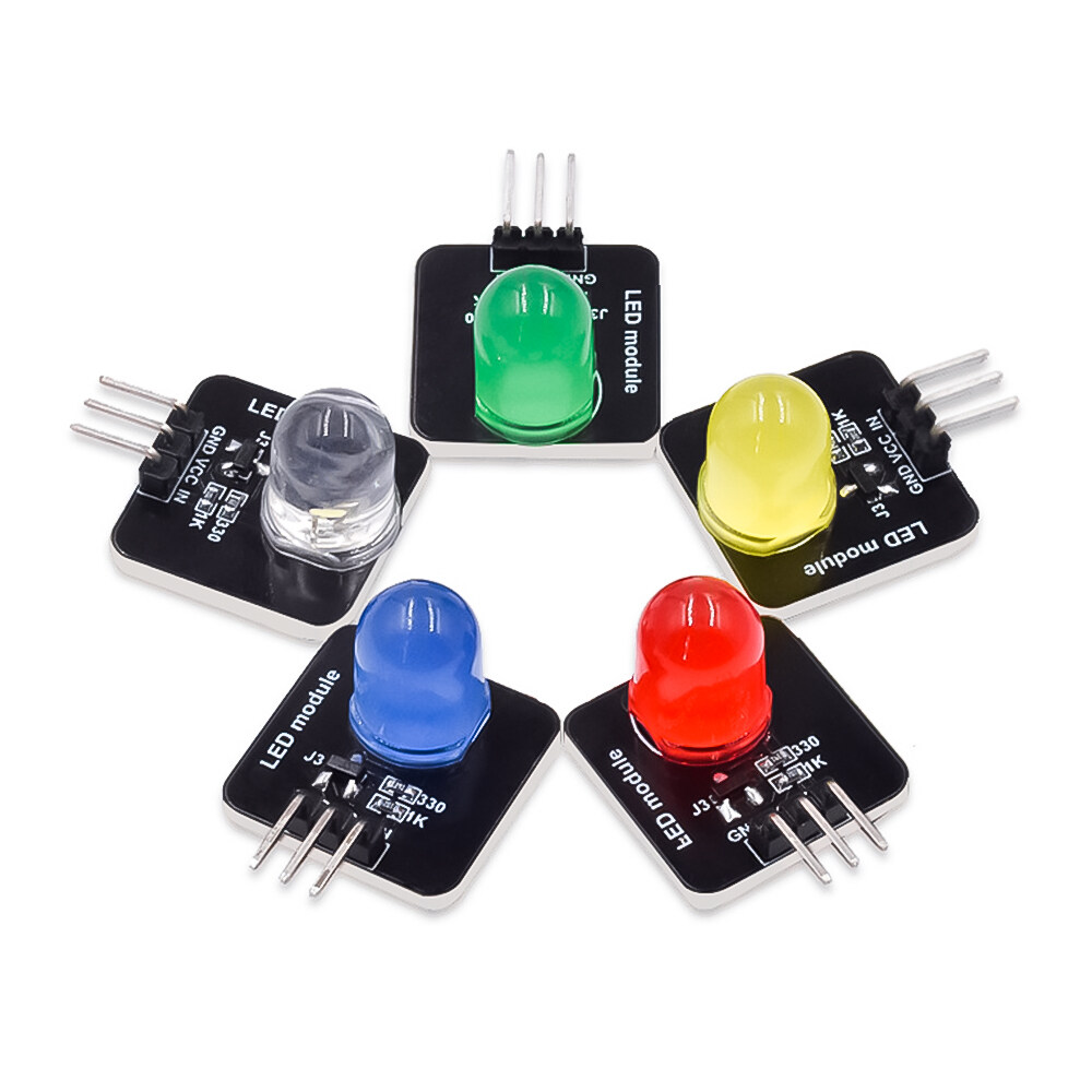 Kkmol 15pcs 10mm Light Emitting Module Led Sensor Dc 33v 5v Led 