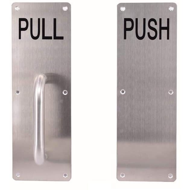 EliteHome (1 Set) SUS304 Stainless Steel Door Handle Pull and Push ...