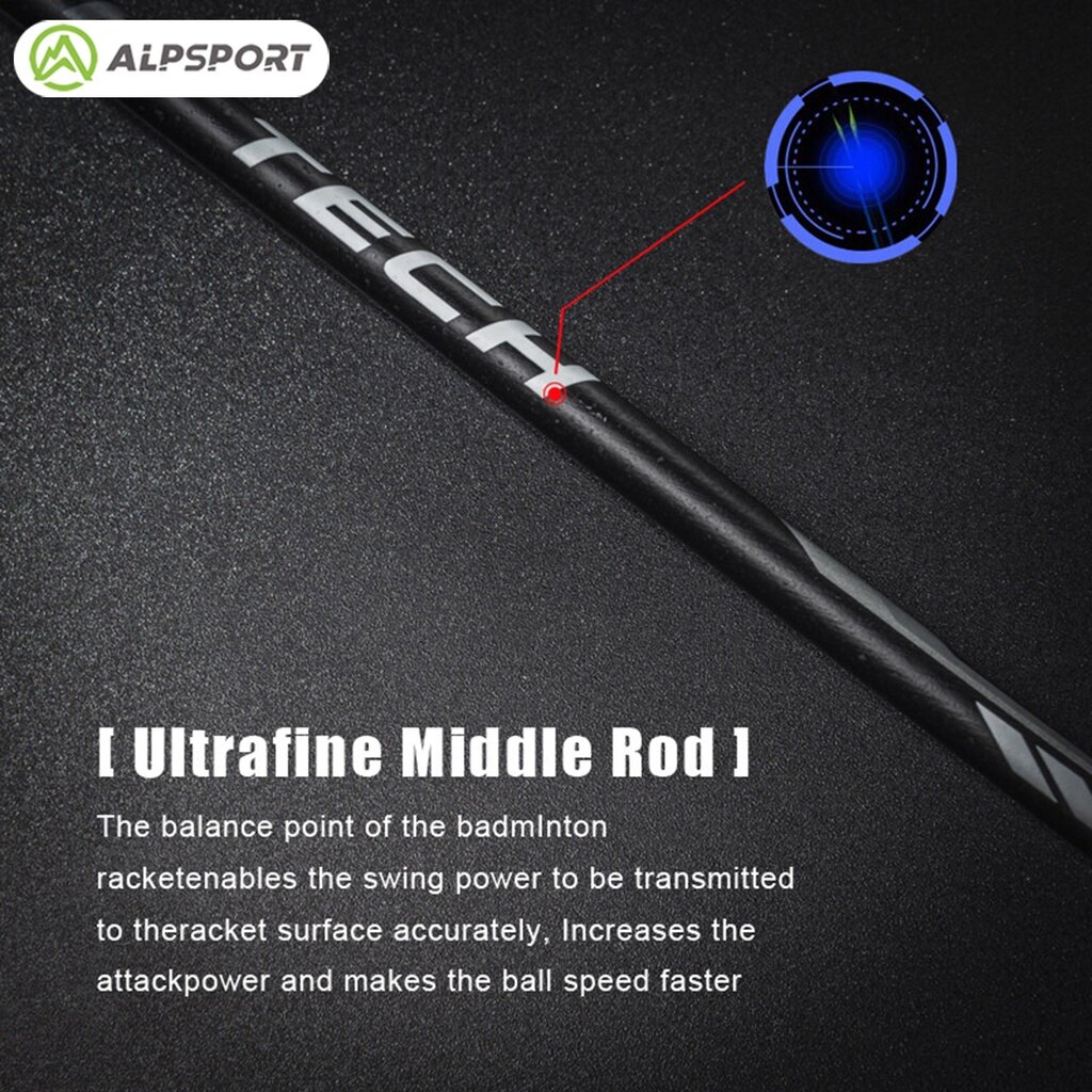 ALP RR 2ชิ้นพร้อมถุง100 คาร์บอน4U G5 25ปอนด์ไม้แบดมินตันระดับเริ่มต้น ...