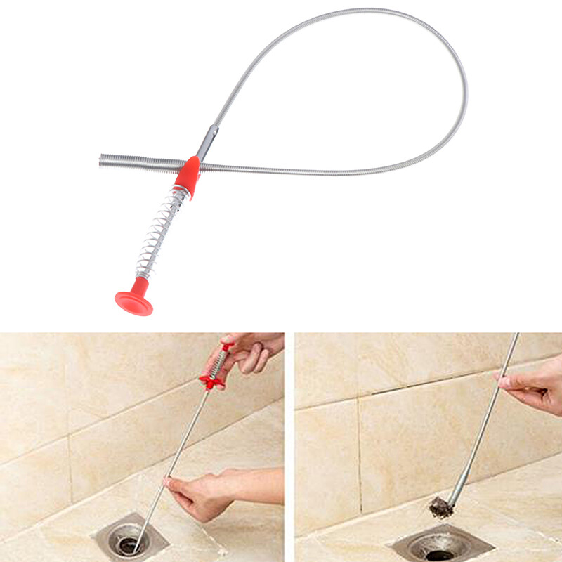 bianzai Metal Hand Kitchen Sink Cleaning Hook Sewer Dredging Device Spring Pipe Hair ...