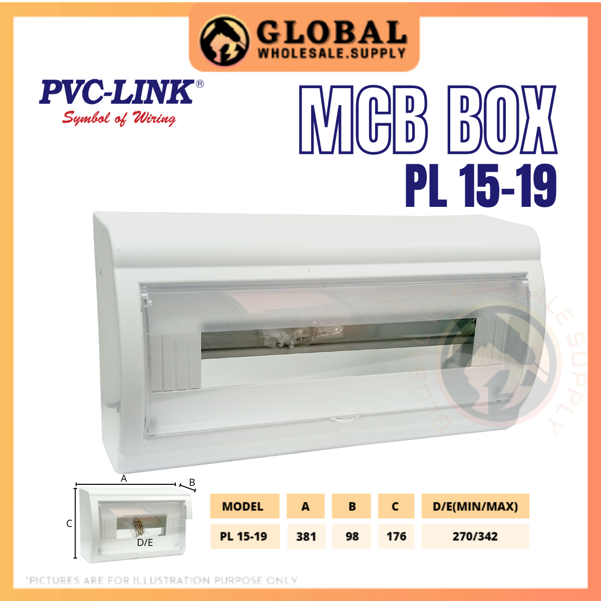 HEAVY DUTY PVC LINK DB Box Eletric MCB Box Circuit Breaker Box ...