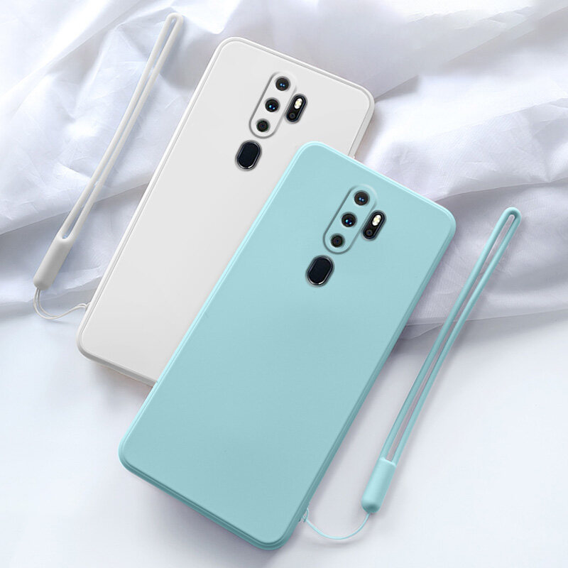 QAWSEDRสำหรับOppo A5 2020 Oppo A9 2020 A11X Caremaป้องกันสแควร์ตรงขอบ ...