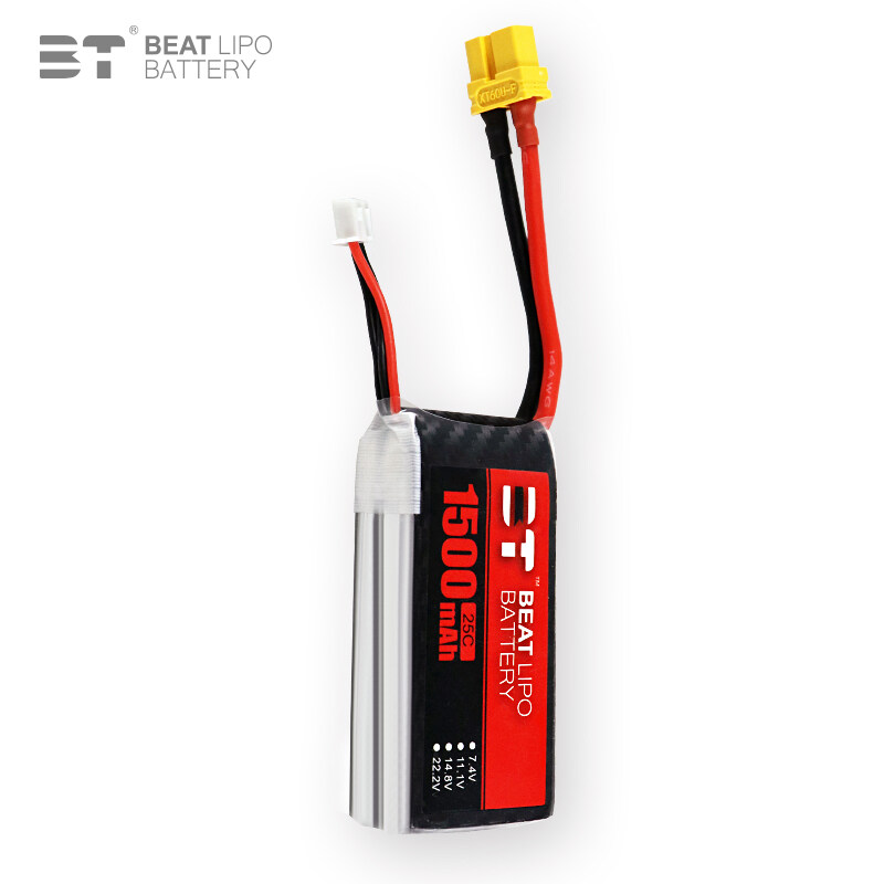 BTLIPO LiPo แบตเตอรี่ ปลั๊ก XT60 สำหรับ RC รถ รถบรรทุก เฮลิคอปเตอร์ 1500mAh 2S 7.4V 25C Lipo ...