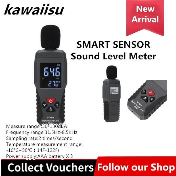 SMART SENSOR Sound Level Meter Logger 30-130dB ตรวจวัดเสียงรบกวนเสียง ...