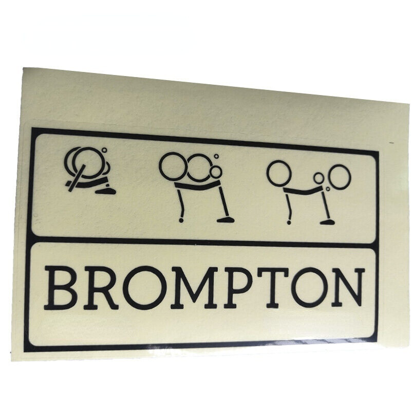 Brompton Bike Frame Sticker Decal Folding Bicycle Frame Sticker | Lazada