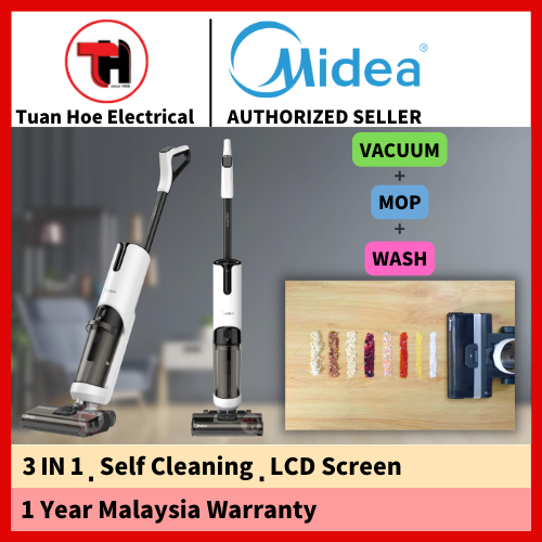 MIDEA MVC-X8 3 IN 1 Cordless Vacuum Mop with Self-Cleaning System | Lazada