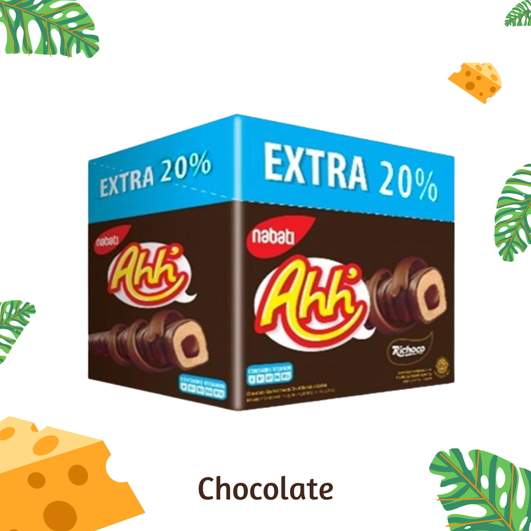 Nabati Ahh Richoco (Chocolate/Cheese) 20 x 5g | Lazada
