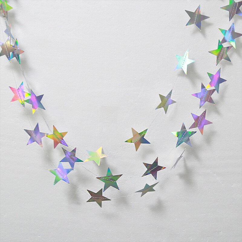4M Hari Raya Star Decorations Ramadan Decorations Iridescent Star Moon ...