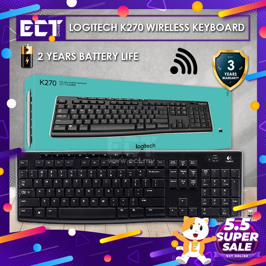 Logitech K270 Unifying Wireless Keyboard (920-003057) | Lazada