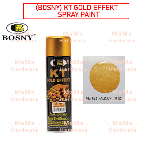 Bosny KT Gold Effekt Spray Paint Kt Gold Effect Bosny Chrome Spray ...
