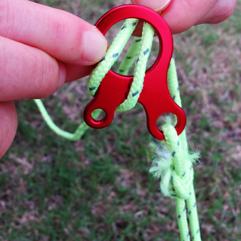 Renshini 10pcs Quick Knot Tent Wind Rope Buckle Camping Tightening Hook ...