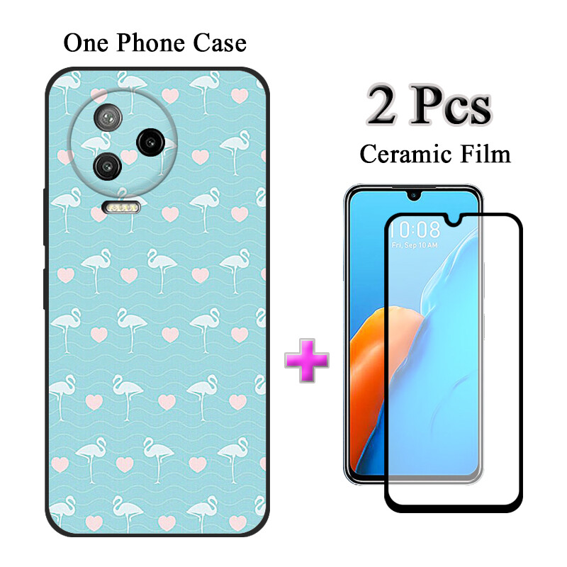 2 IN 1Infinix Note 12 Pro 4G เคสโทรศัพท์ X676B พร้อมกระจกเทมเปอร์โค้ง ...